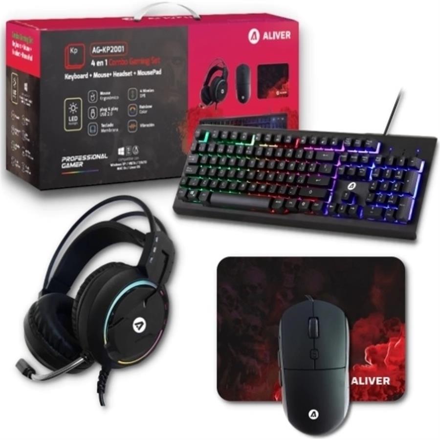Kit Aliver Gaming Combo 4 en 1