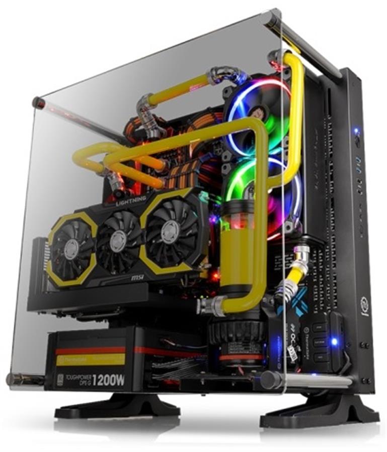 Gabinete Tt Core P3 Tempered Glass Mid-Tower Thermaltake Black